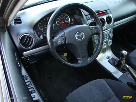 Black Interior 2005 Mazda Mazda6 S Sport Hatchback Photo 41479951
