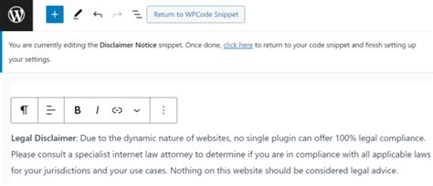 How To Add A Disclaimer To Wordpress Automatically