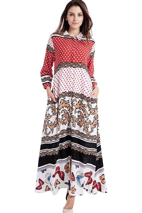 √ 30 Model Gamis Katun Jepang Motif Bunga And Polos 2020