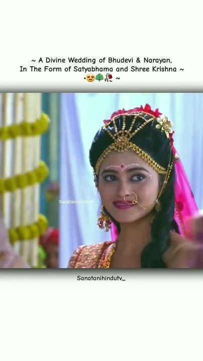 A Divine Wedding Of Bhudevi And Narayan😍🦚🥀 Radhakrishn Love Shorts