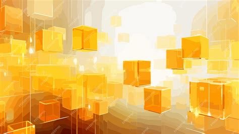 Yellow Engineering Technological 3d Vector Wallpaper Premium Ai