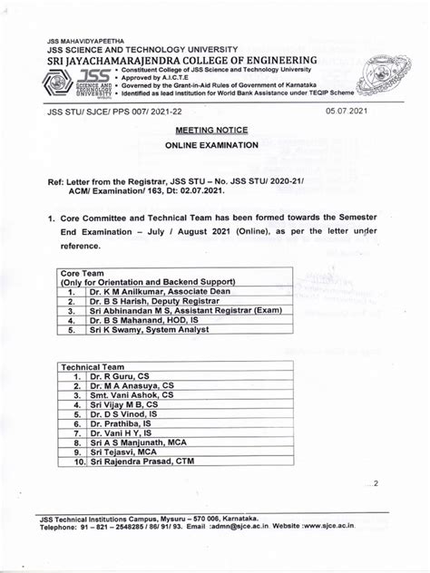 Exation Committee Pdf