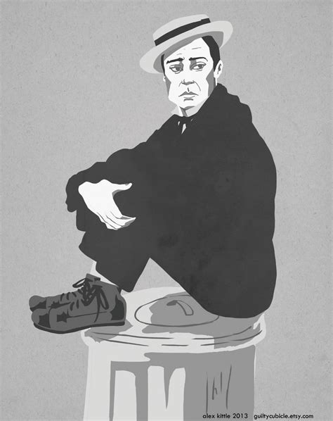 Buster Keaton Digital Portrait Print Etsy