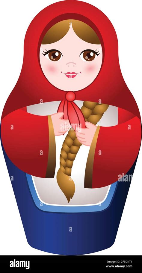 Craft Nested Doll Icon Cartoon Style Stock Vector Image And Art Alamy