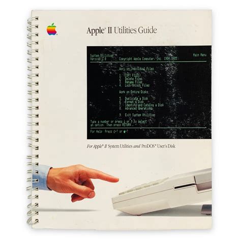 Used Vtg 1985 Apple Ii Utilities Guide System Utilities Prodos 2 Ubb