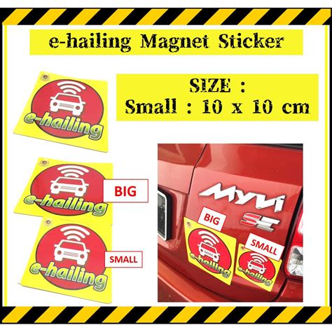 E Hailing Magnet Sticker E Hailing Sticker Logo Grab E Hailing Magnet