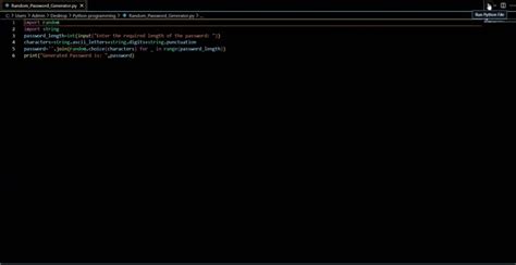yash chudgar on linkedin made a random password generator using python