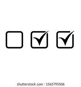 Checkbox Set Blank Checked Checkbox Vector Stock Vector Royalty Free Shutterstock