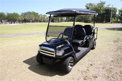 Club Car Precedent 6 Passenger Black Sku 658 Miami Golf Carts New