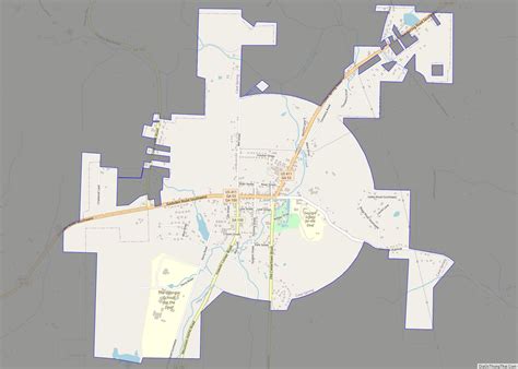 Map Of Cave Spring City Georgia