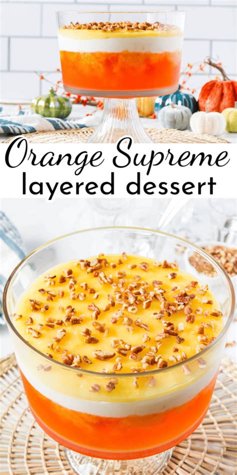 Orange Supreme Layered Jello Salad Simple And Seasonal Orange