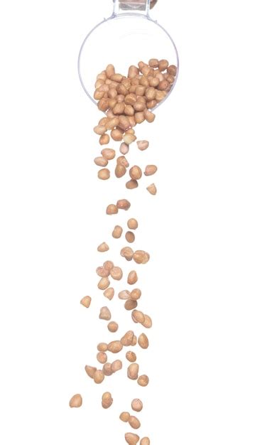 Premium Photo Peanut Flying Explosion Brown Grain Peanuts Explode