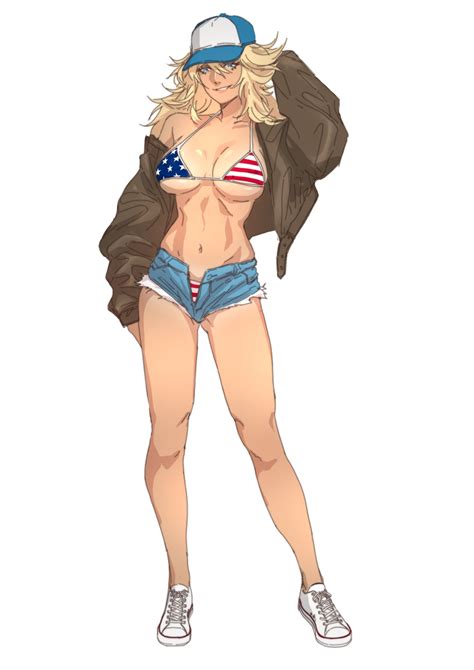 Rule 34 1girls American Flag American Flag Bikini Bikini Blonde Hair