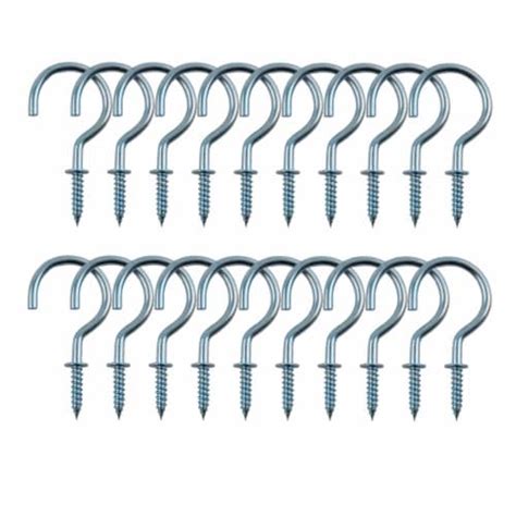 Uxcell Cup Ceiling Hooks Chrome Plating Screw In Wall Thread Hooks 20 Pack 1 1 2 Inch Kroger