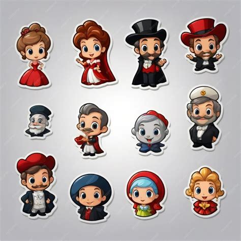 A Collection Of Cartoon Characters Including One Of The Characters