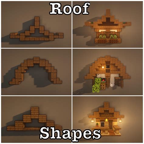 Minecraft Roofs Shapes