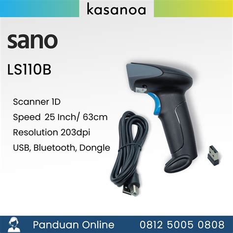 Jual Barcode Scanner Bluetooth Sano Ls110b 1d Shopee Indonesia