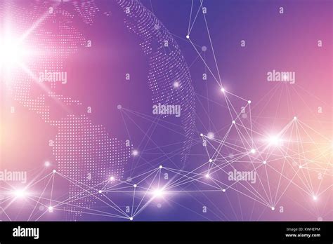 Big Data Complex World Globe Graphic Abstract Background Communication