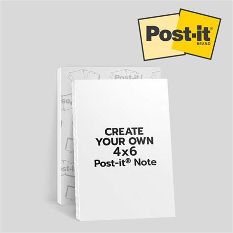 Custom 4x6 Post It® Notes By 123print