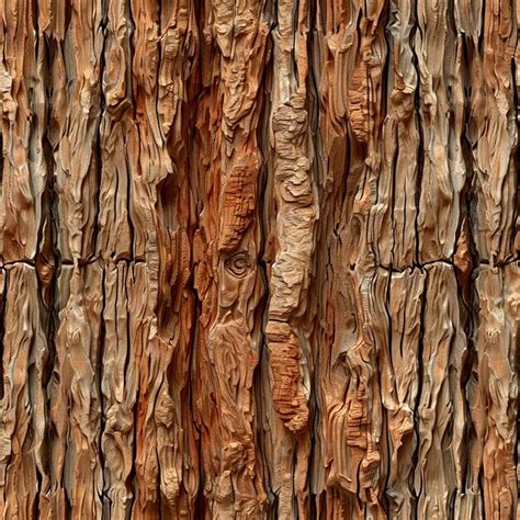 Premium Ai Image Tileable Borderless Tree Bark Texture Pattern
