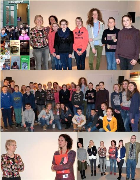 18 02 2016 Leerlingen 1a Maerlant Ms Luisteren In De Aula Van De Bib Naar Auteur Gerda Van