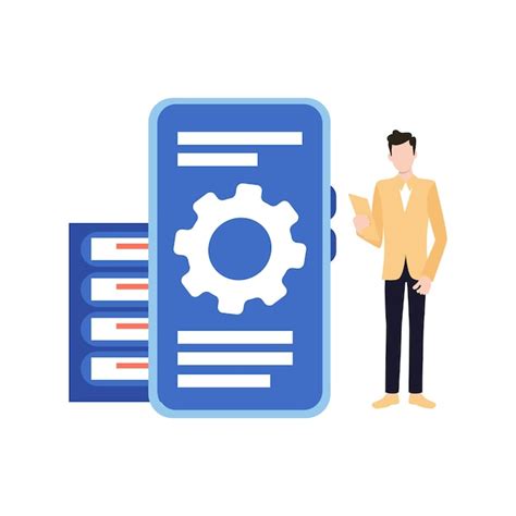 El Chico Está Poniendo El Móvil Vector Premium