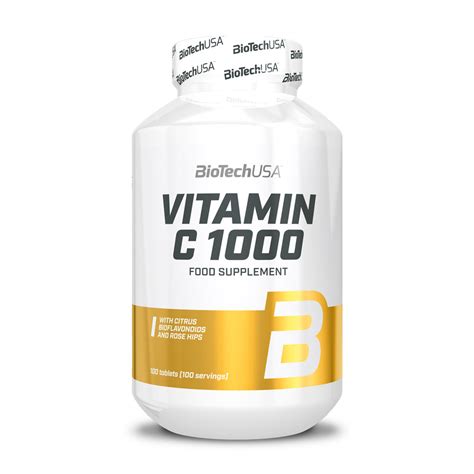 VITAMIN C 1000 BIOFLAVONOIDS 100TABS - BIOTECH | SPORTFOOD