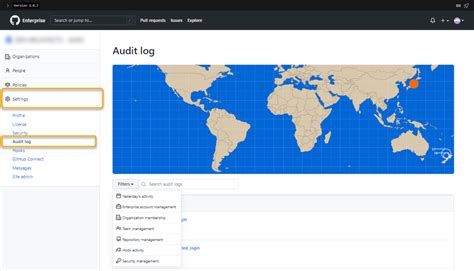 Check Github の監査ログを知る