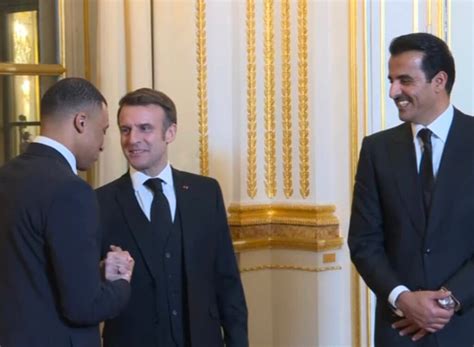 La Phrase Taquine De Macron à Mbappé Devant LÉmir Du Qatar
