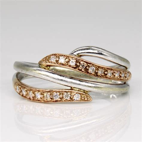 Diamond Waterfall Ring 009ctw Sz 725