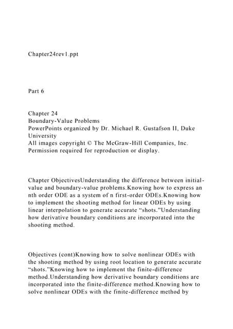 Finite Difference Method Pptx