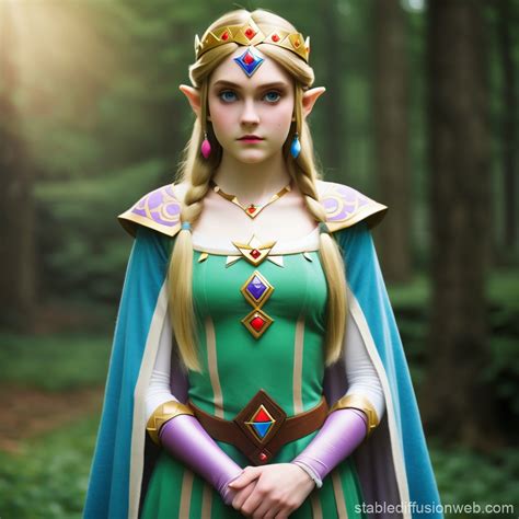Princess Zelda In Real Liferendering Stable Diffusion Online