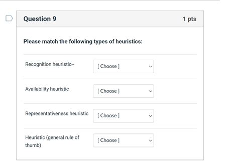 Solved Question 9please Match The Following Types Of