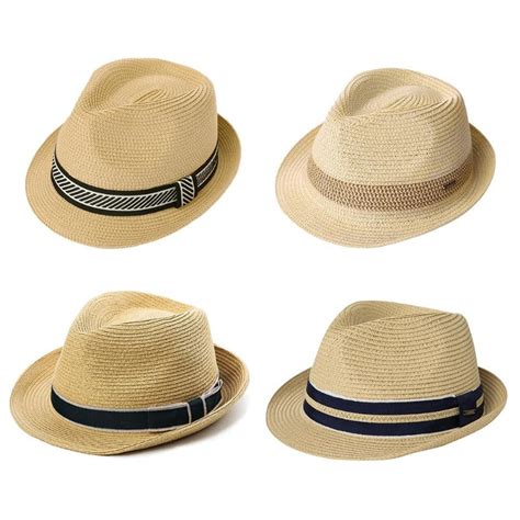 Wide Brim Summer Straw Fedora Beach Hat Modandme