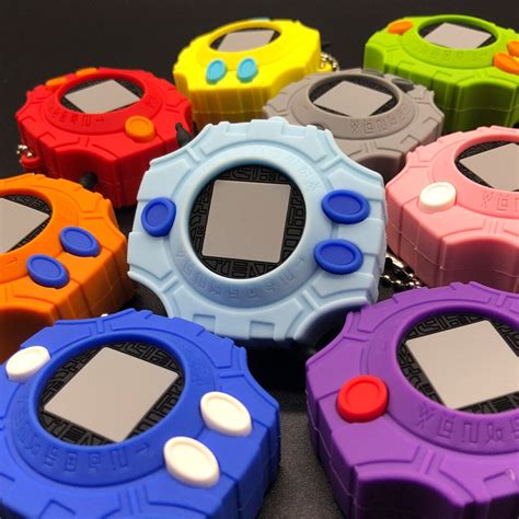 Digimon Adventure Digivice Key Chains 9 Colors Etsy