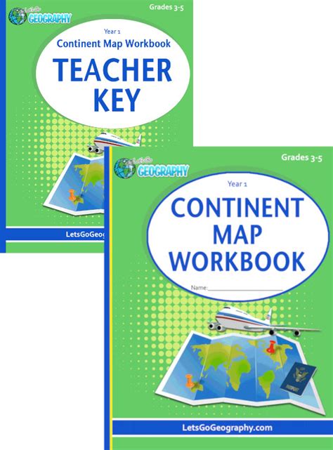 Continent Map Workbook 1teacher Key Bundle The Hands On Learning Store