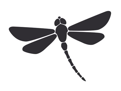 Simple Dragonfly Silhouette 17369178 Vector Art At Vecteezy