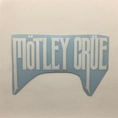 Motley Crue Band Logo Die Cut Vinyl Sticker Classic Hard Rock And Roll