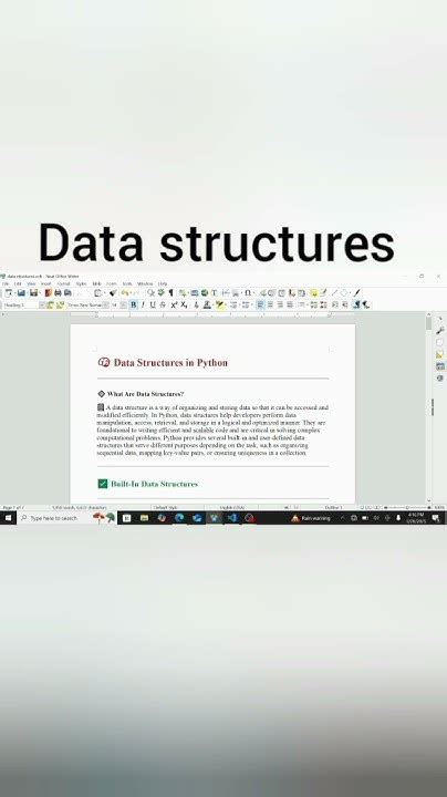Data Structures Pythonprogramming Pythontutorial Pythonforbeginners