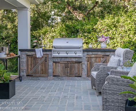 Our New Rustic Built In Bbq Area Sanctuary Home Decor