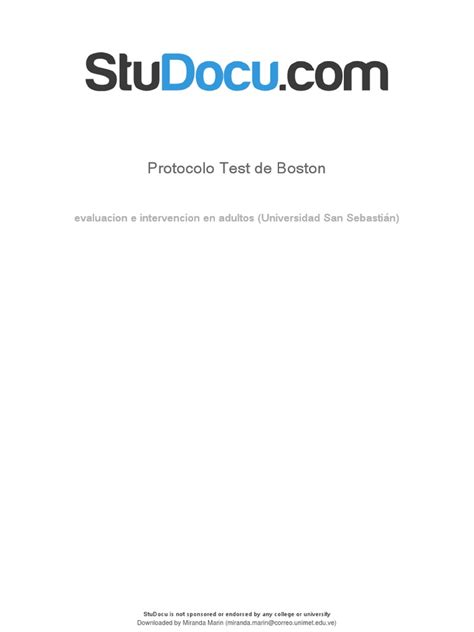 Protocolo Test De Boston Pdf