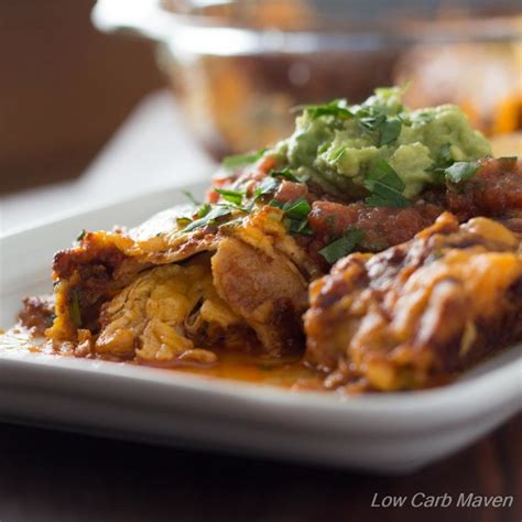 Low Carb Chicken Enchiladas Low Carb Maven
