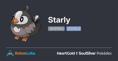 Starly Rotomlabs Heartgold And Soulsilver Pokédex