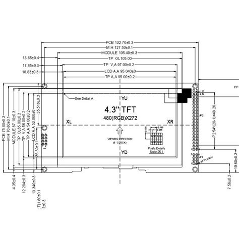 Купить 4 3 дюймовый tft цветной lcd модуль отображения w контроллер