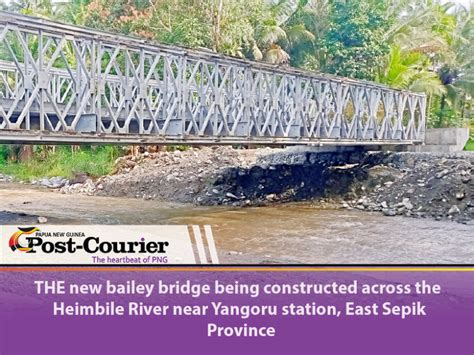 New Bridge To Benefit Community In Yangoru Post Courier