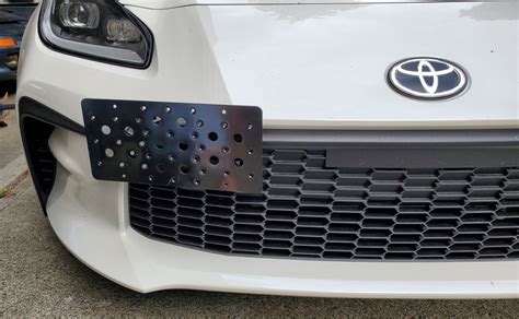 2022 2025 Toyota Gr86 Front Mount Tow Hook License Plate Tag Bracket