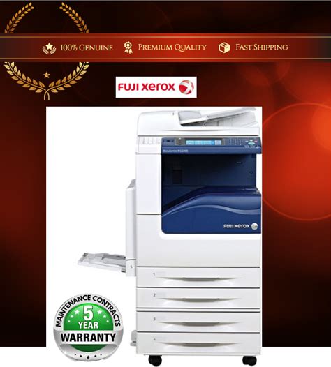 Fuji Xerox Iv C4475 A3 Colour Photocopier 4 Paper Cassettes Airprint