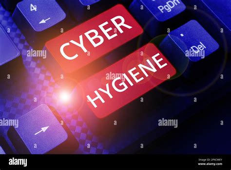 Writing Displaying Text Cyber Hygiene Business Idea Steps That