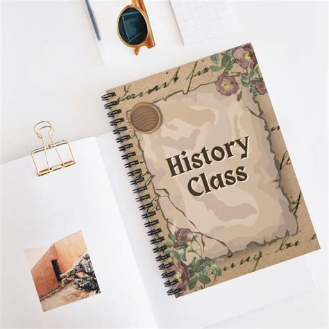 Vintage Inspired History Class Notebook Perfect For Students