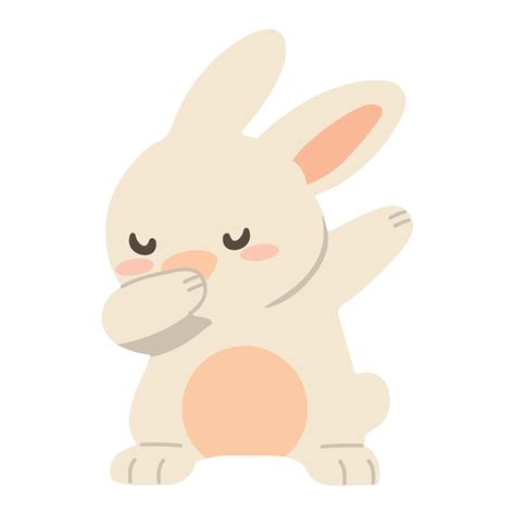 Funny Bunny Dabbing Dance Moves 65441869 Vector Art At Vecteezy